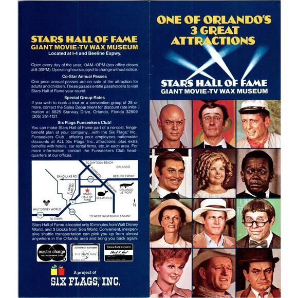 None | Accents | 98s Stars Hall Of Fame Movietv Wax Museum Fold Out ...